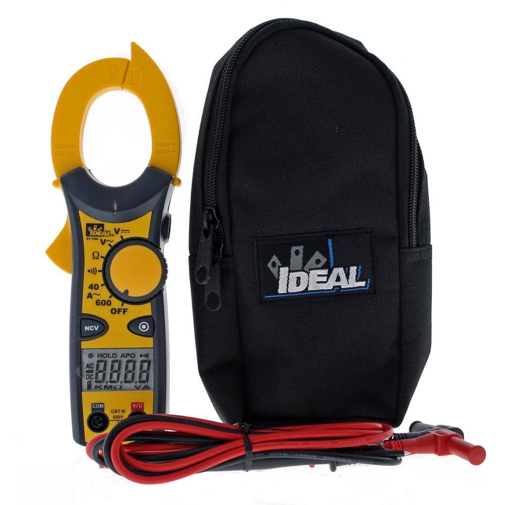 IDEAL Clamp Meter 600 Amp AC with NCV 61-744 - The Home Depot
