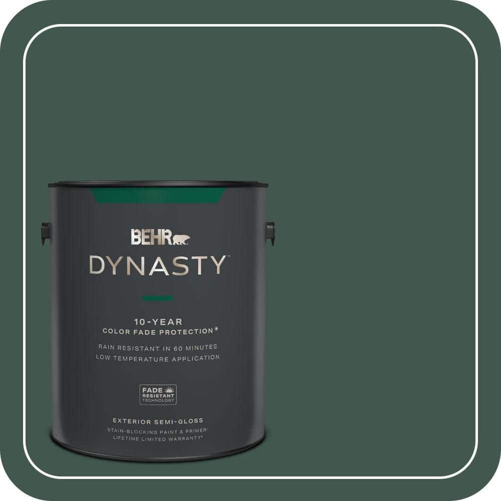BEHR DYNASTY 1 gal. #BXC-33 Jolly Green Semi-Gloss Exterior Stain ...