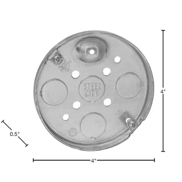 Pancake Electrical Box Sizes Hicarer 10 Pcs R 4" Round Shallow