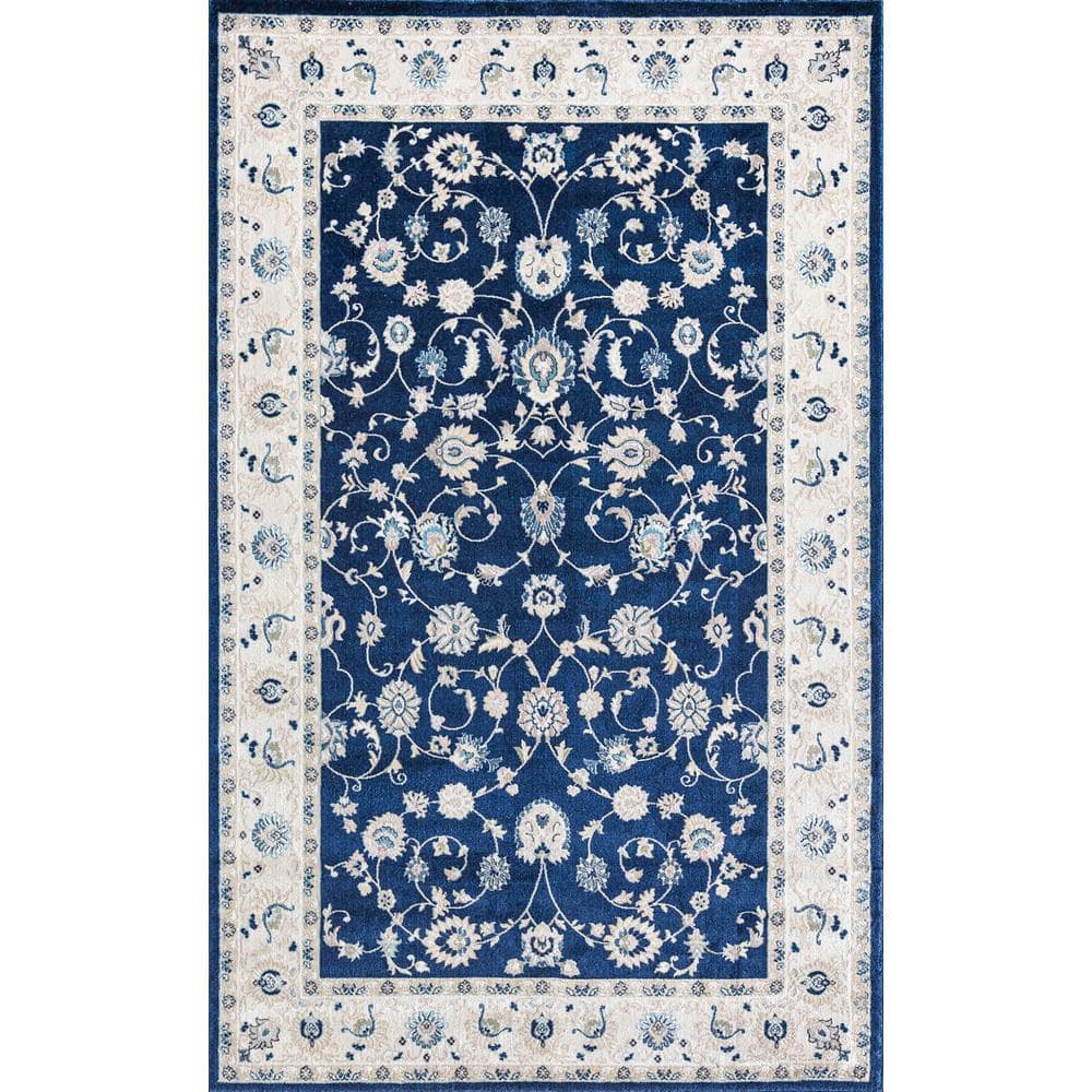 Rugs America Century Floral Blue 5 ft. x 7 ft. Area Rug RA29342 - The ...