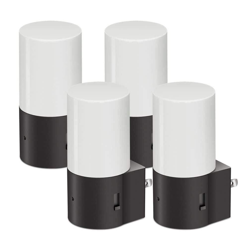 YANSUN 1-Light Modern Plug-In Night Lights Dimmable 3000K with Dusk to ...