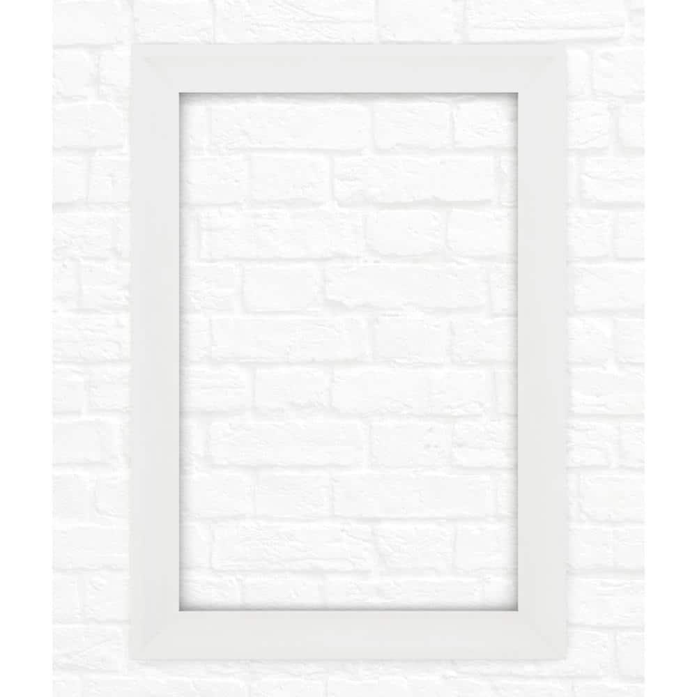 Delta 29 in. x 41 in. (M3) Rectangular Mirror Frame in Matte White ...