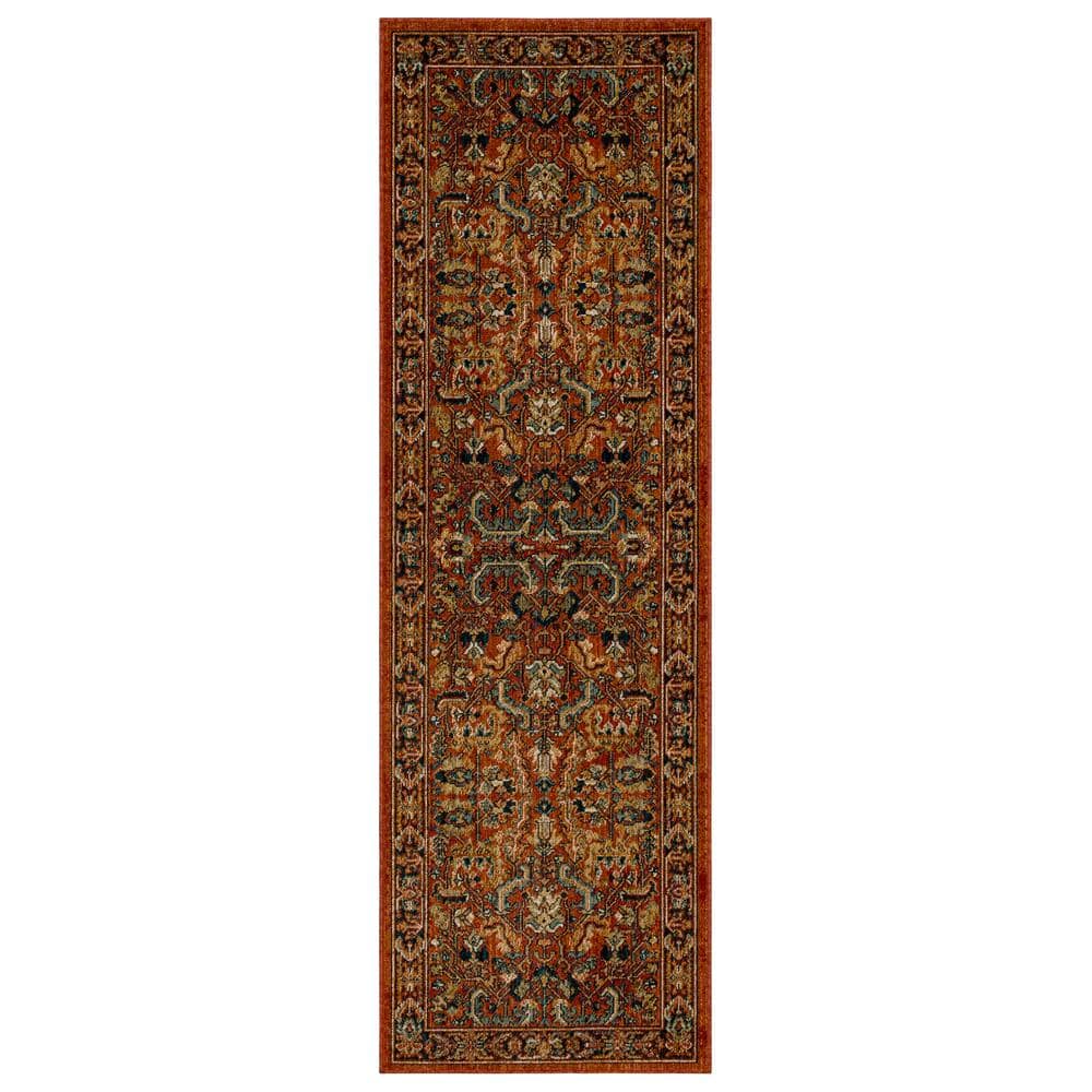 Mohawk Home Waller Red 2 ft. 6 in. x 10 ft. Runner Rug 856618 - The ...