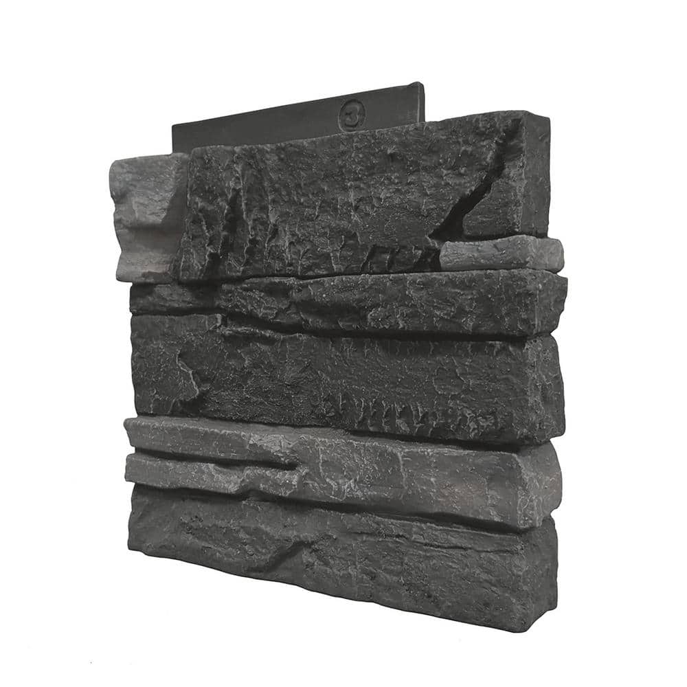 GenStone Stacked Stone Iron Ore 12 in. x 1.375 in. x 12 in. Faux Stone ...