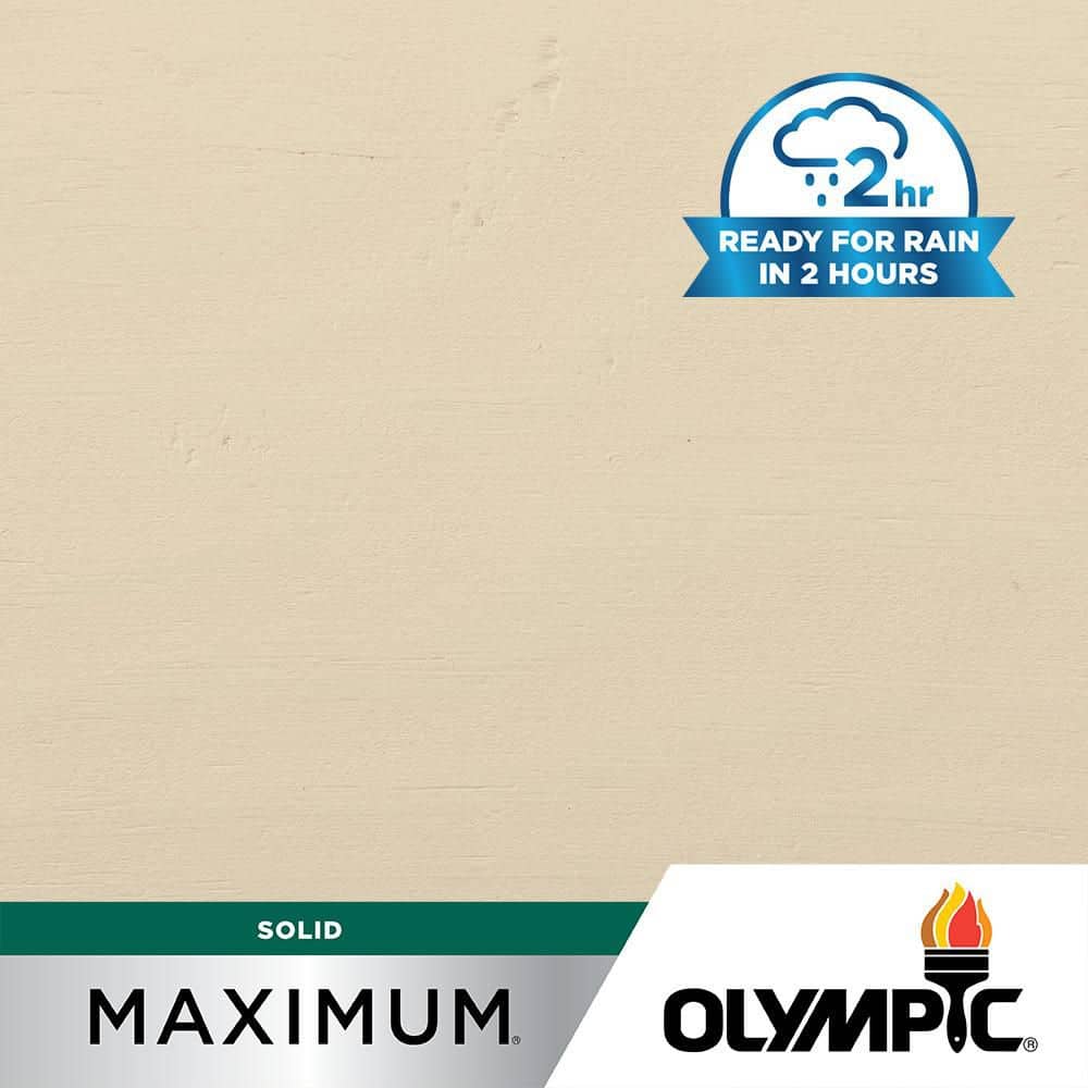 Olympic Maximum 1 gal.SC-1086 White Sands Solid Color Exterior Stain ...