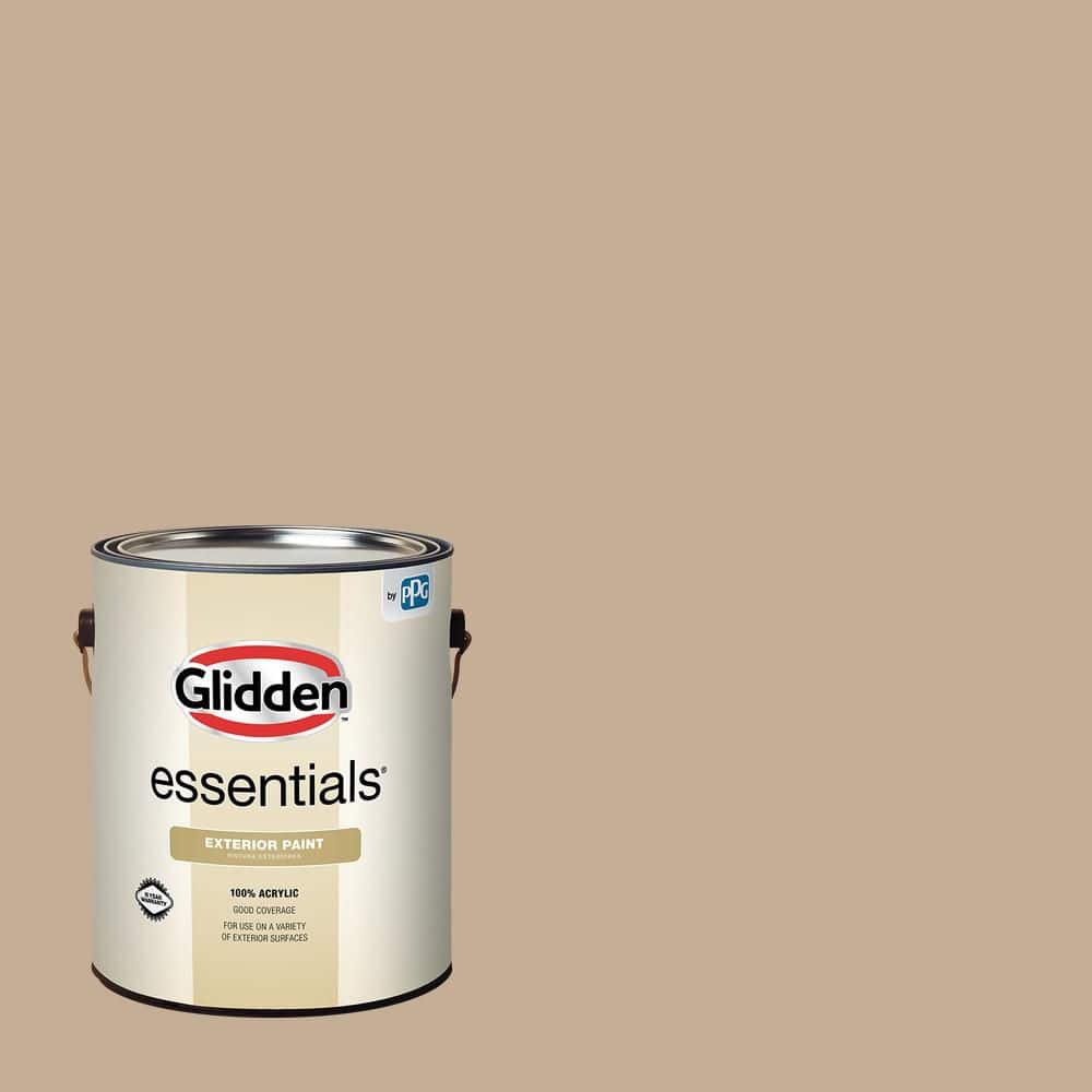 Glidden Essentials 1 gal. Persuasion PPG1077-3 Flat Exterior Paint ...