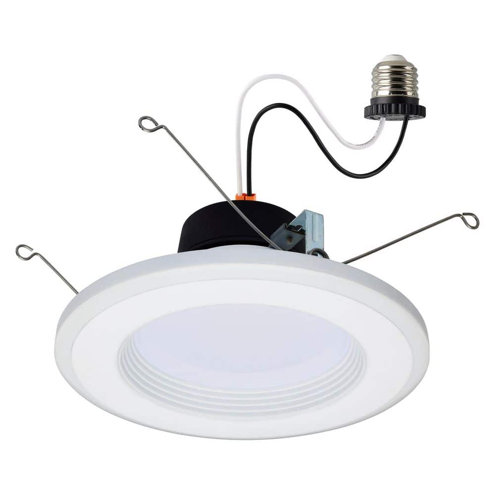 SATCO 5-6 in. CCT Selectable, Integrated LED Recessed Trim Downlight ...