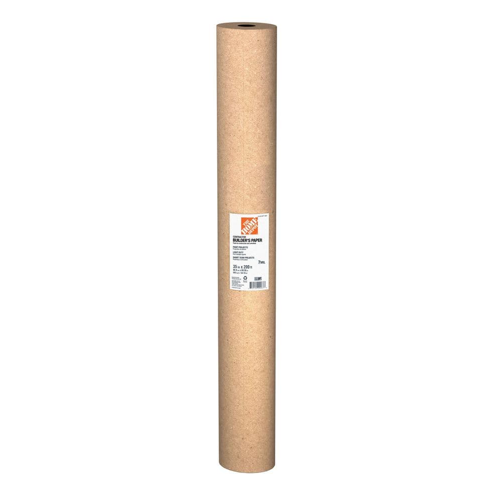 The Home Depot 35 in. x 200 ft. Builders Paper (2-Pack) 35X200BP2P ...