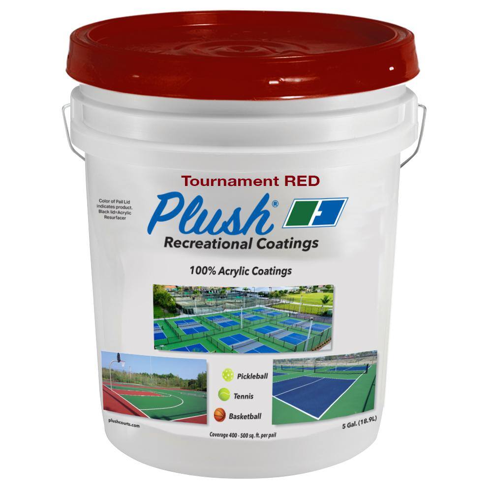 Plush 5 gal. Tournament Red Recreational Surface Coating 32001 - The ...