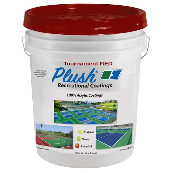 Plush 5 gal. Tournament Red Recreational Surface Coating 32001 - The ...