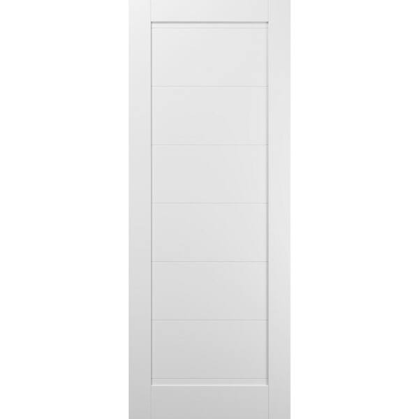 Sartodoors 28 in. x 80 in. Solid MDF White Interior Door Slab ...