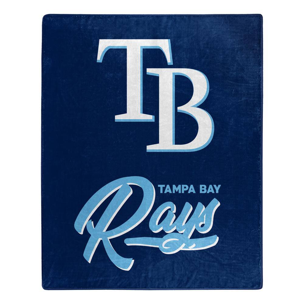 THE NORTHWEST GROUP MLB Rays Signature Raschel Multi-Colored Throw ...