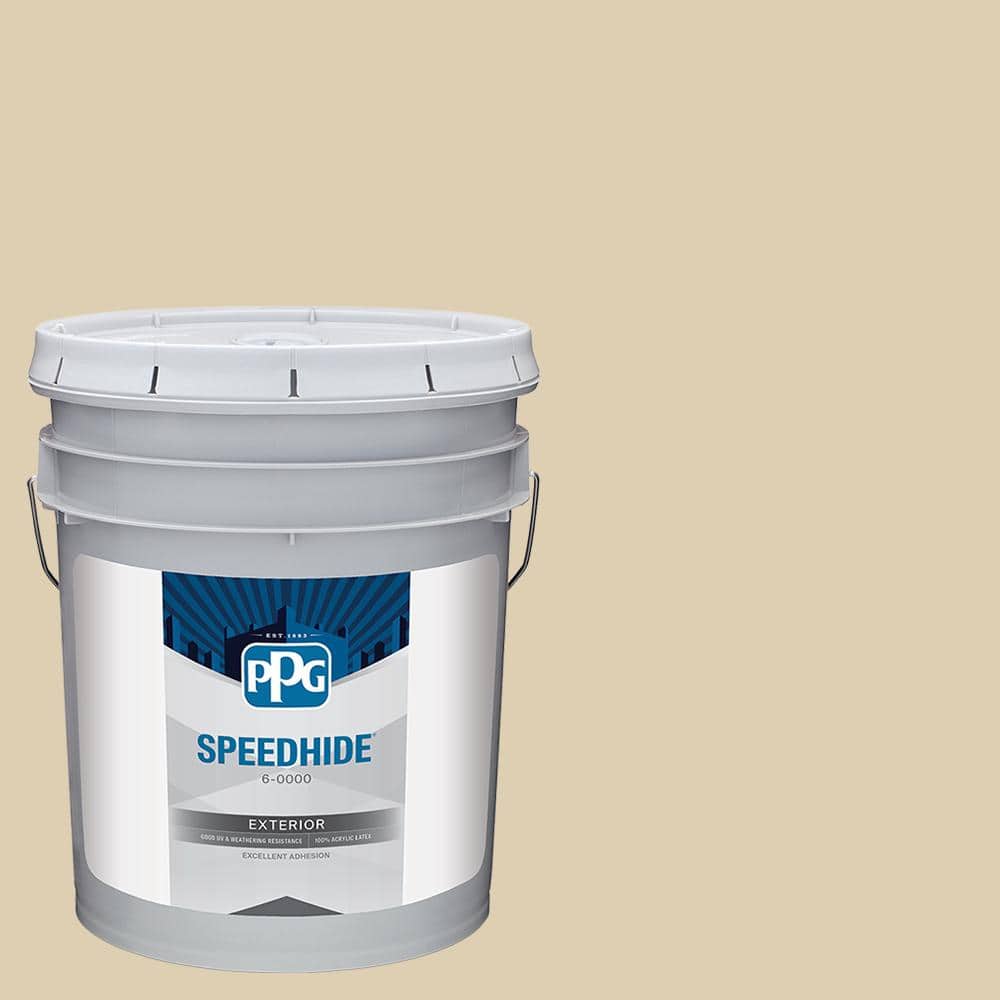 SPEEDHIDE 5 gal. PPG1098-3 Sand Fossil Satin Exterior Paint PPG1098-3SX ...