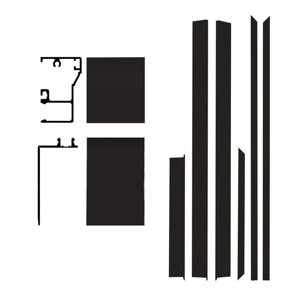 FrontLine Remodel 6-9/16 in. x 1-1/4 in. x 84 in. Bronze Aluminum Entry ...