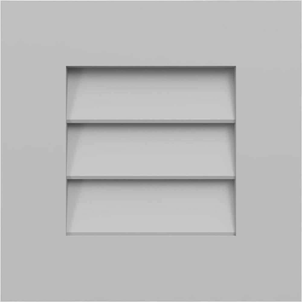 Ekena Millwork 12-in W x 12-in H True Fit PVC Louver Shutters Sample ...