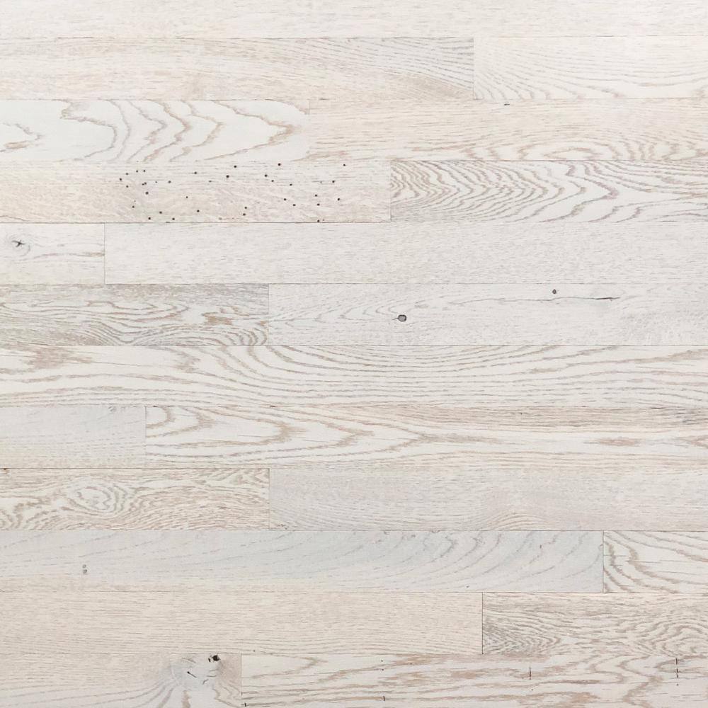 Timberchic 1/8 in. x 3 in. x 12 in. - 42 in. White Oak Peel and Stick ...
