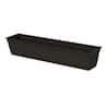 Bloem 7.90 in. x 36.00 in. Black Plastic Window Box 486364-1001 - The ...