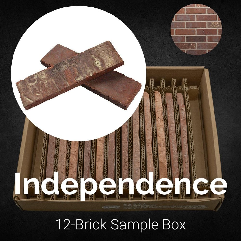 Old Mill Brick Sample Box Independence Thin Brick 7.625 in. x 2.25 in ...