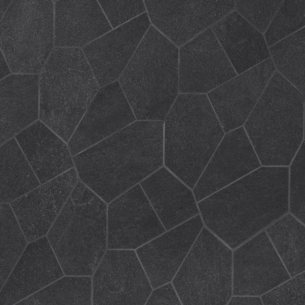 Ivy Hill Tile Monolith Charcoal Black 11.81 in. x 19.68 in. Organic ...