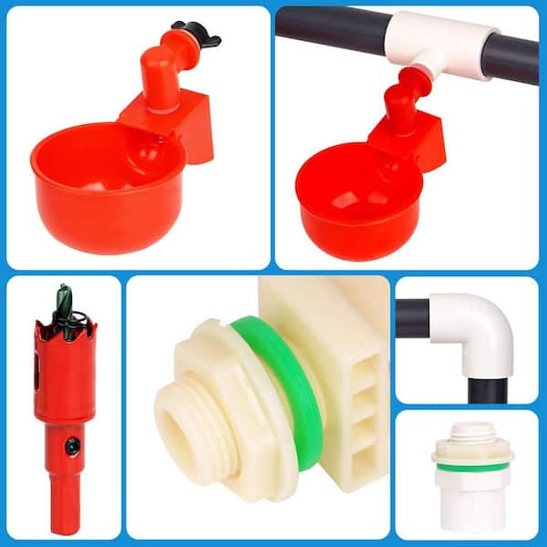 Automatic Chicken Waterer 86-Piece Cup System - DIY PVC Setup With ...