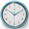 Infinity Instruments Retro Round Turquoise Wall Clock 10940-TQSE - The ...