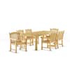 Amazonia Oslo 7-Piece Teak Patio Dining Set SC OSLO - The Home Depot