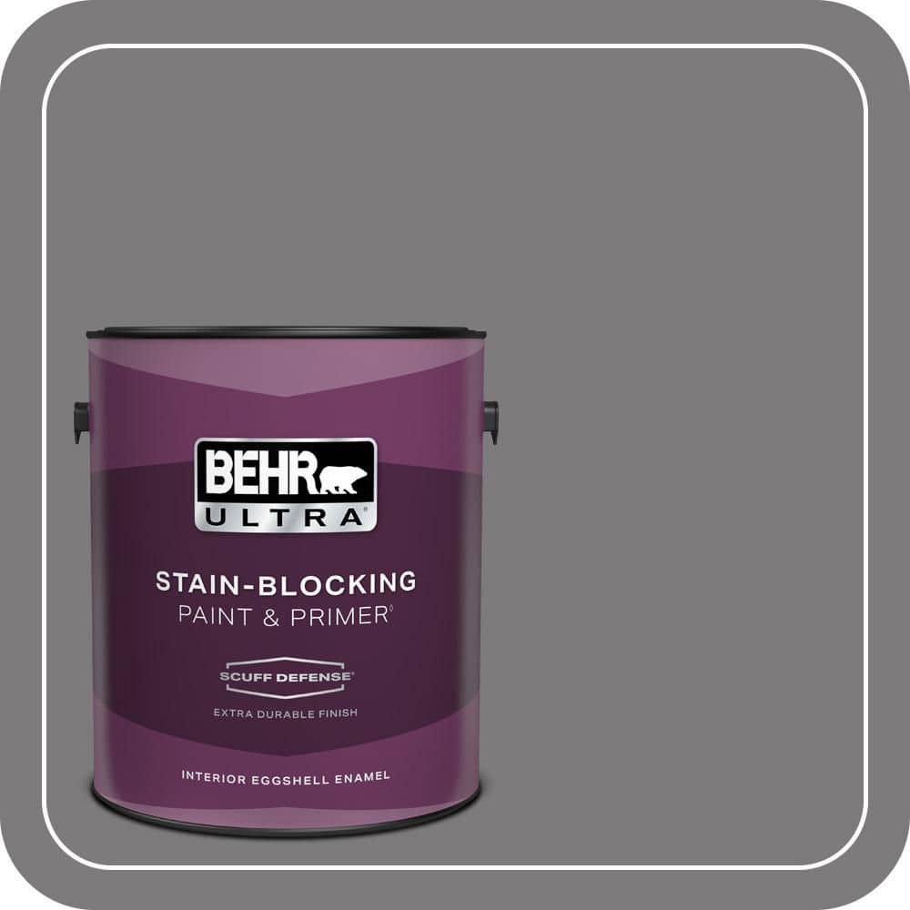 BEHR ULTRA 1 gal. #BXC-58 Stormy Gray Extra Durable Eggshell Enamel ...