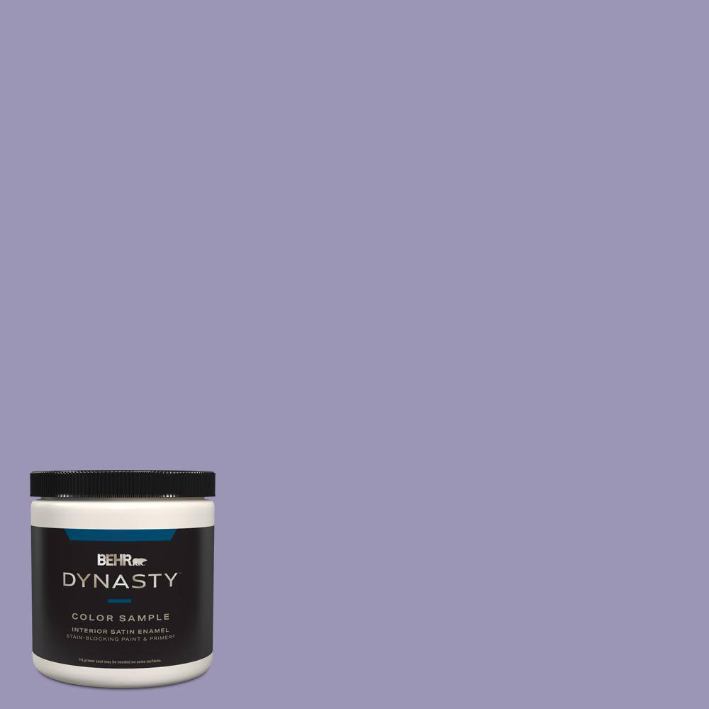 BEHR DYNASTY 8 oz. #640D-5 June Berry Satin Enamel Stain-Blocking ...