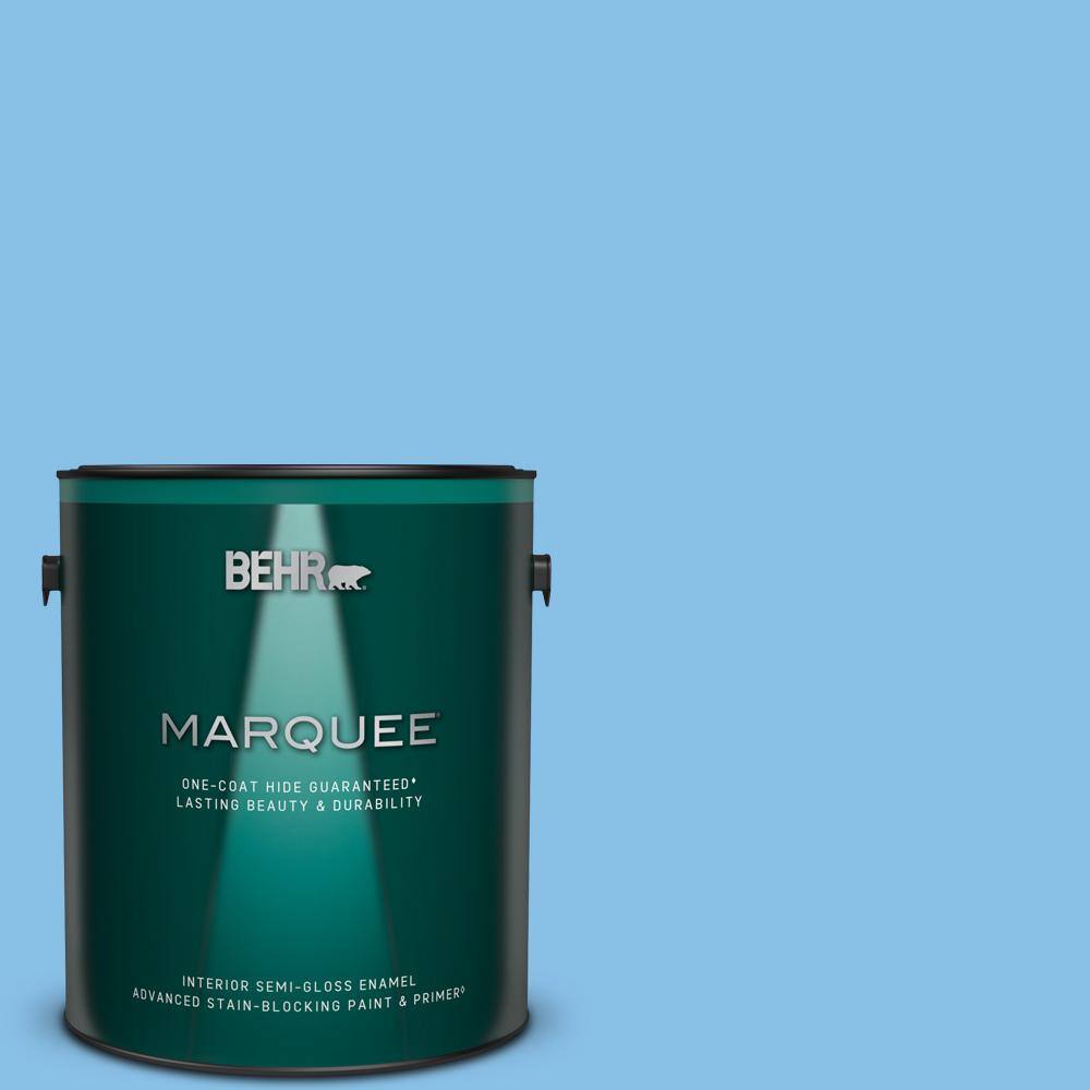 BEHR MARQUEE 1 gal. #P510-3 Rhodes Semi-Gloss Enamel Interior Paint ...