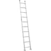 Werner 10 ft. Aluminum D-Rung Straight Ladder with 300 lb. Load ...