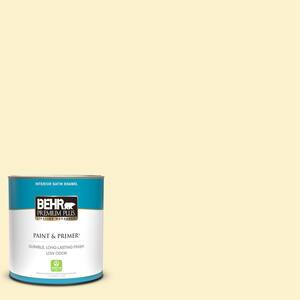 BEHR ULTRA 1 qt. #370A-1 Moon Mist Extra Durable Satin Enamel Interior ...