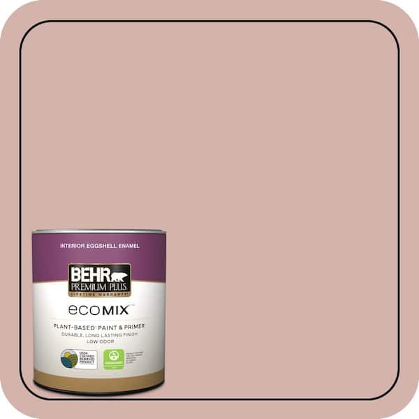 BEHR PREMIUM PLUS 1 qt. #S170-3 Castilian Pink Eggshell Enamel EcoMix ...