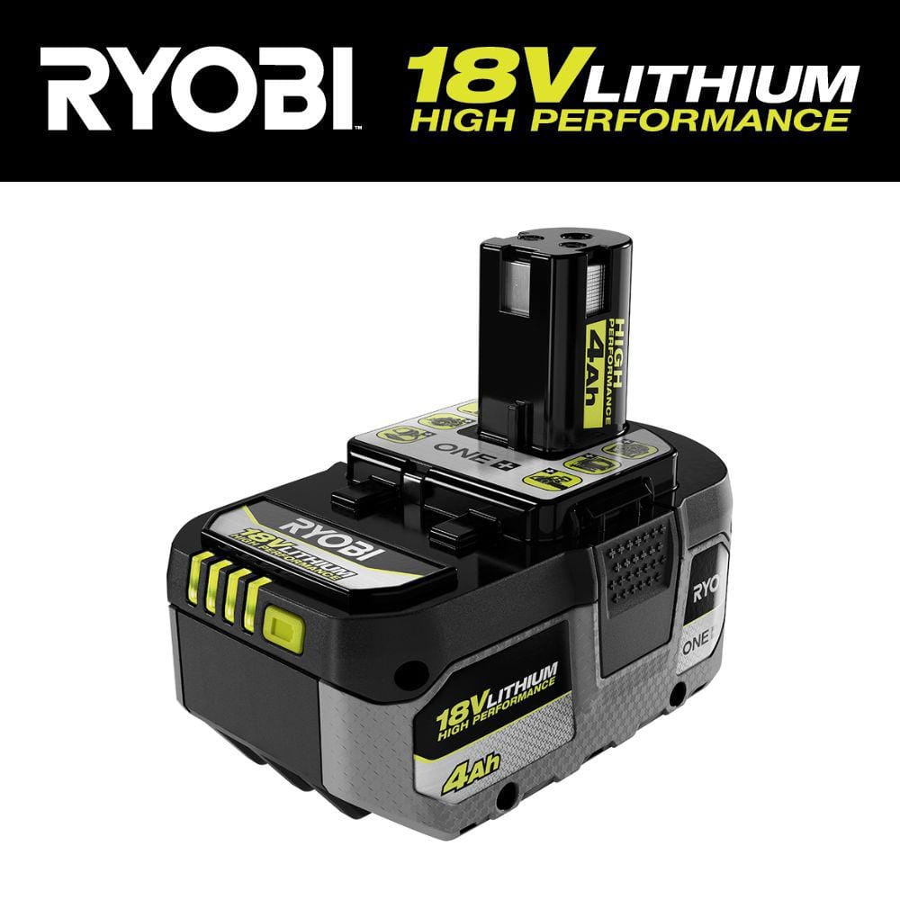 RYOBI ONE+ 18V 4.0 Ah Lithium-Ion HIGH PERFORMANCE Battery PBP004 - The ...