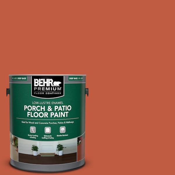 BEHR PREMIUM 1 gal. #M180-7 Deep Fire Low-Lustre Enamel Interior ...