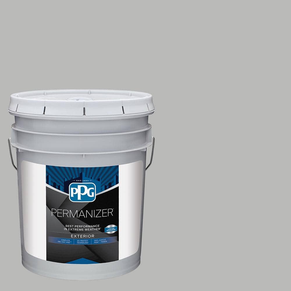 PERMANIZER 5 gal. PPG0995-4 Pigeon Feather Semi-Gloss Exterior Paint ...