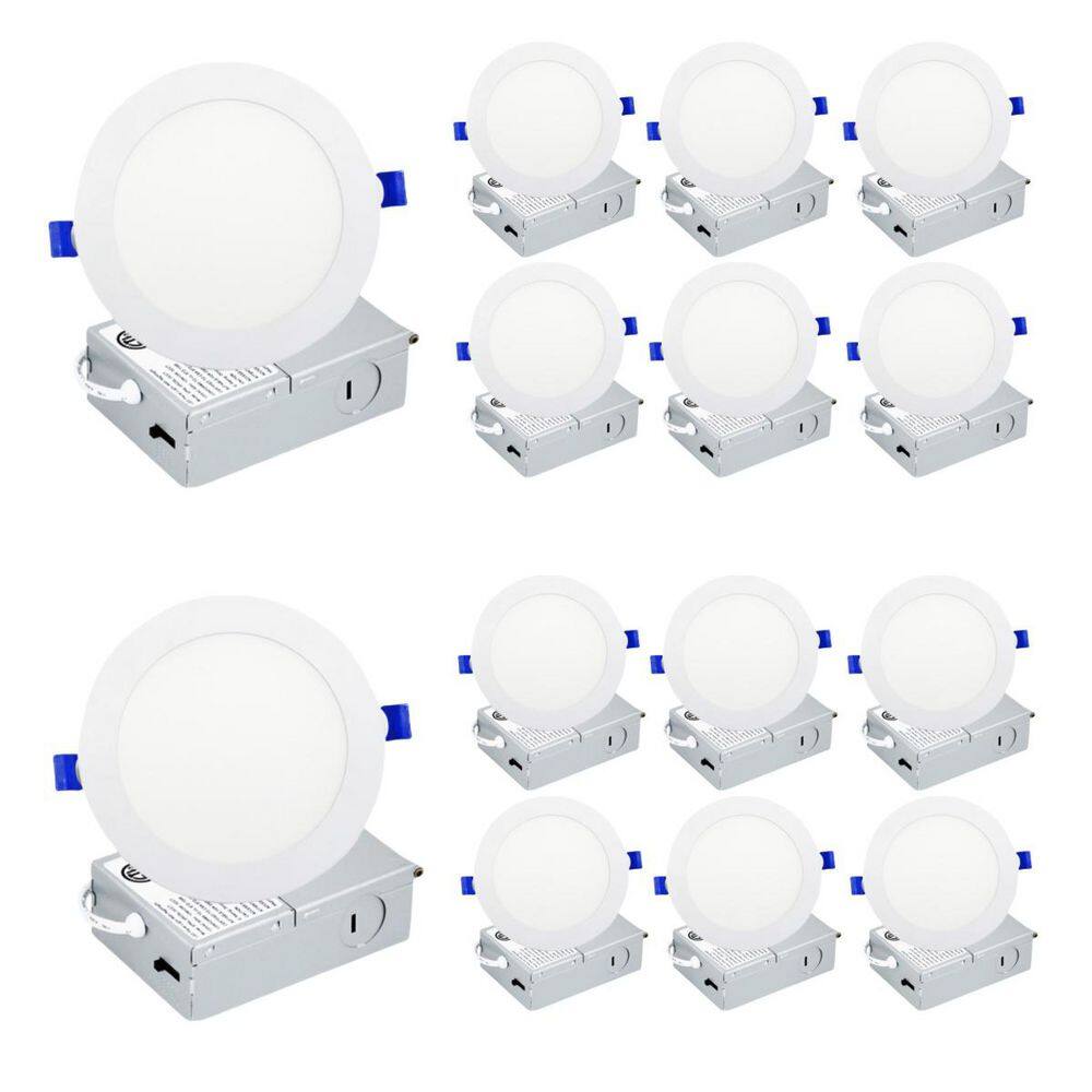 KOAOEIRS 6 in. LED White Adjustable 5CCT (2700K to 5000K) Ultra Slim ...