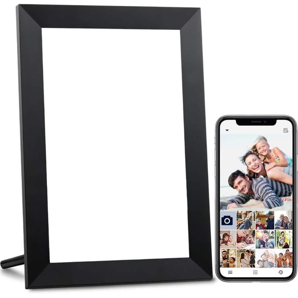 Lukyamzn 10.1 in. WiFi Digital Picture Frame with IPS Touch Screen ...