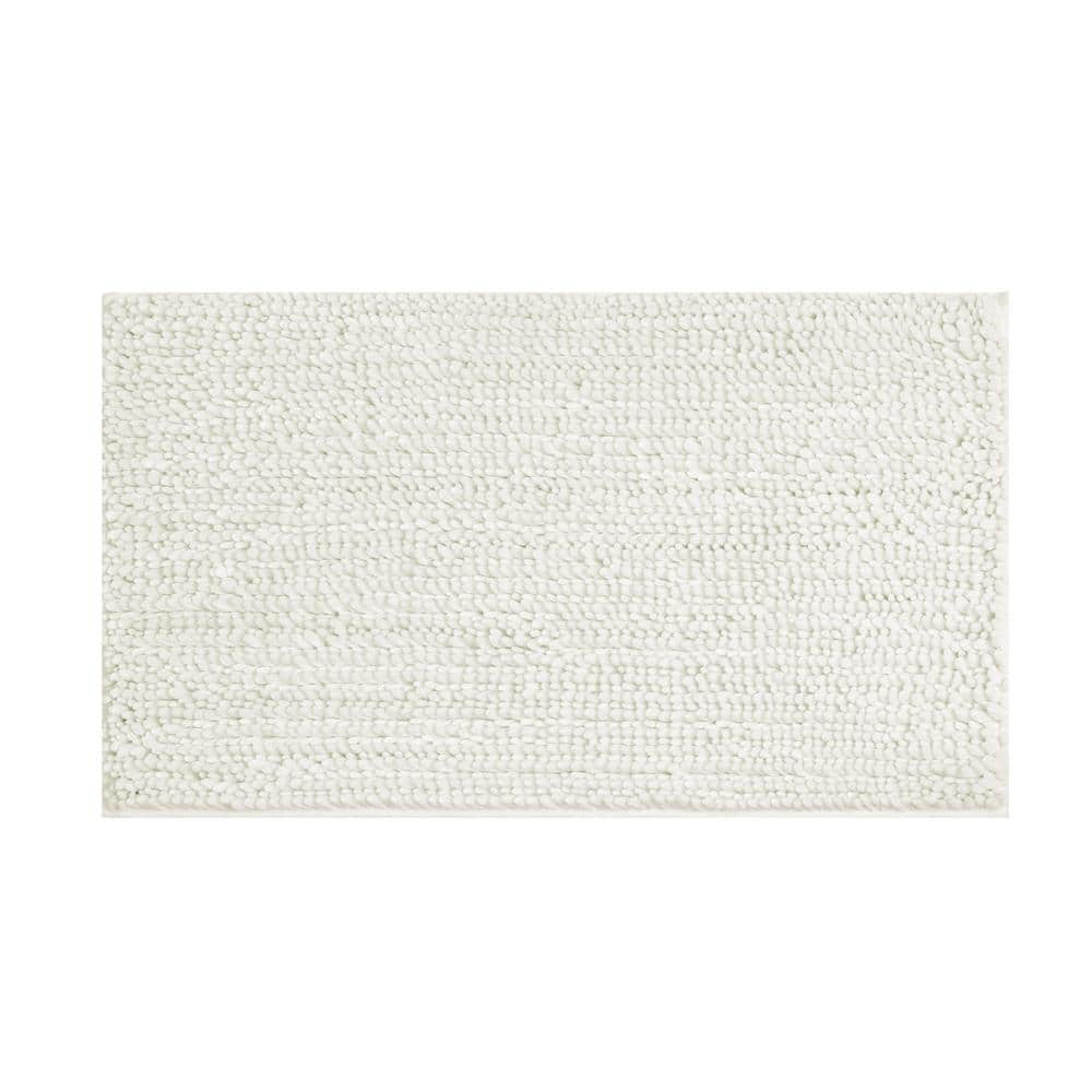 Laura Ashley Butter Chenille Non-Slip Ivory Beige 27 in. x 45 in ...