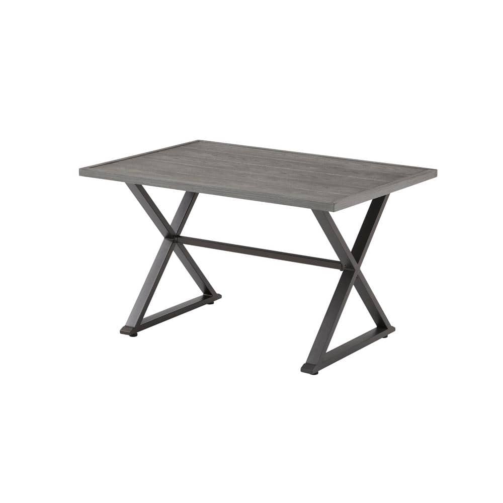 Reviews for Hampton Bay Grayson Ash Gray Rectangular Steel Outdoor ...