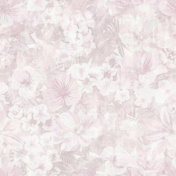 Pink Vintage Floral Contact Paper Peel and Stick Wallpaper Roll Set of ...
