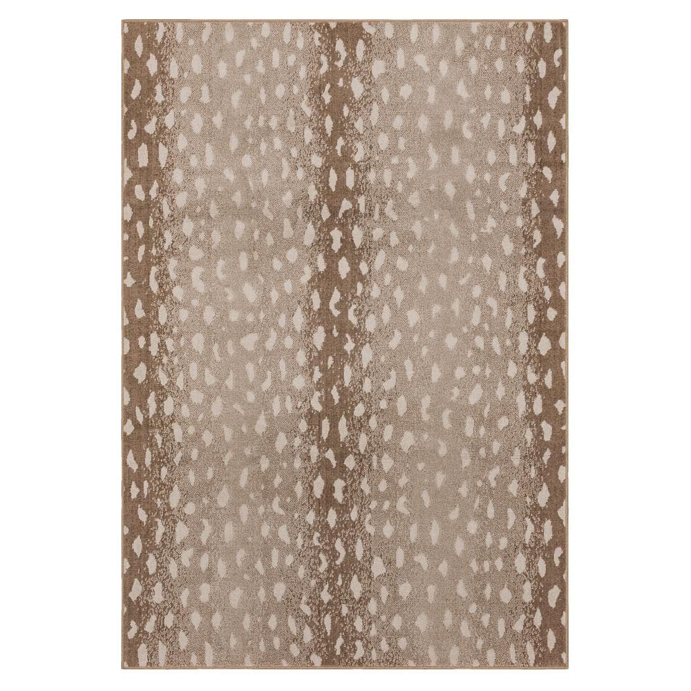 Mohawk Home Cascade Antelope Taupe 5 ft. 3 in. x 7 ft. 6 in. Modern ...