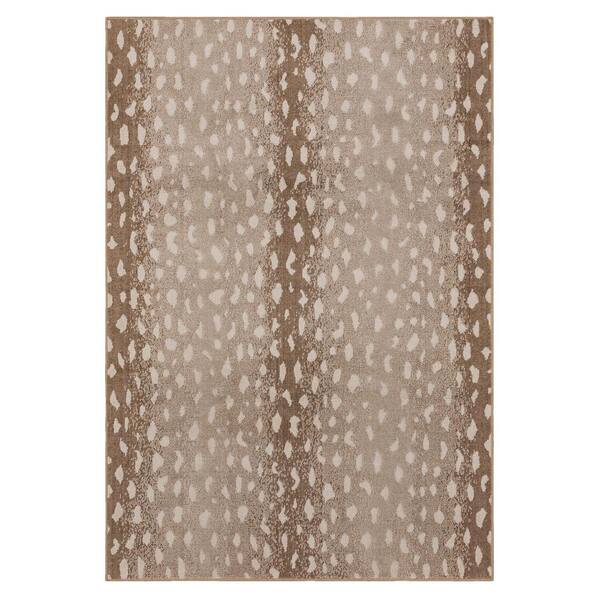 Mohawk Home Cascade Antelope Taupe 5 ft. 3 in. x 7 ft. 6 in. Modern ...
