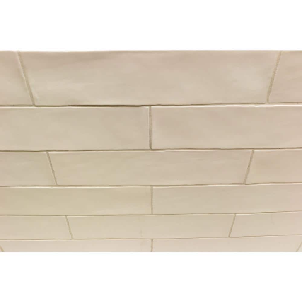 Buy Catalina Vanilla 3 in. x 12 in. x 8 mm Polished Ceramic Subway Wall ...