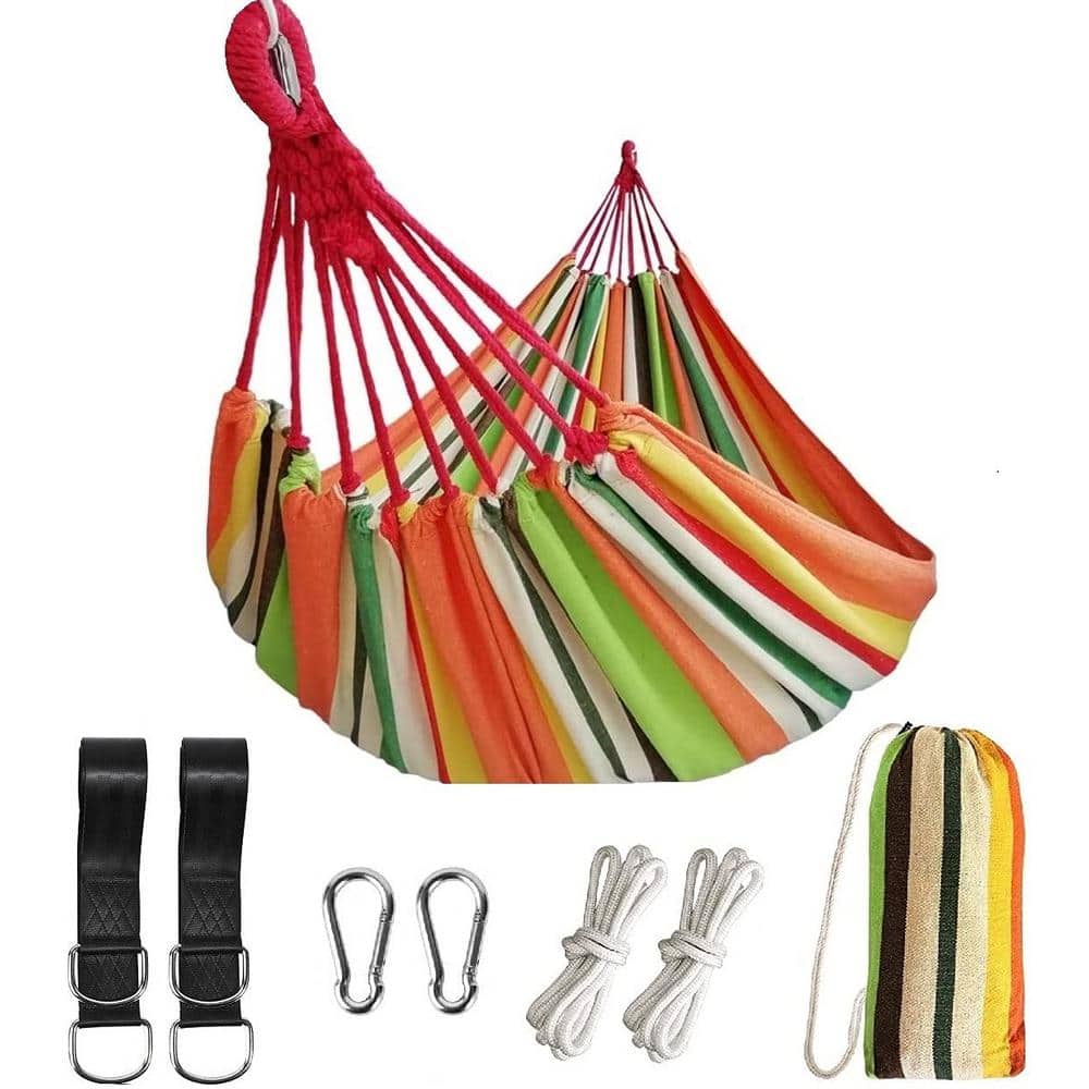 9 ft. Canvas Tightly-Woven Cotton Fabric Double Brazilian Portable ...