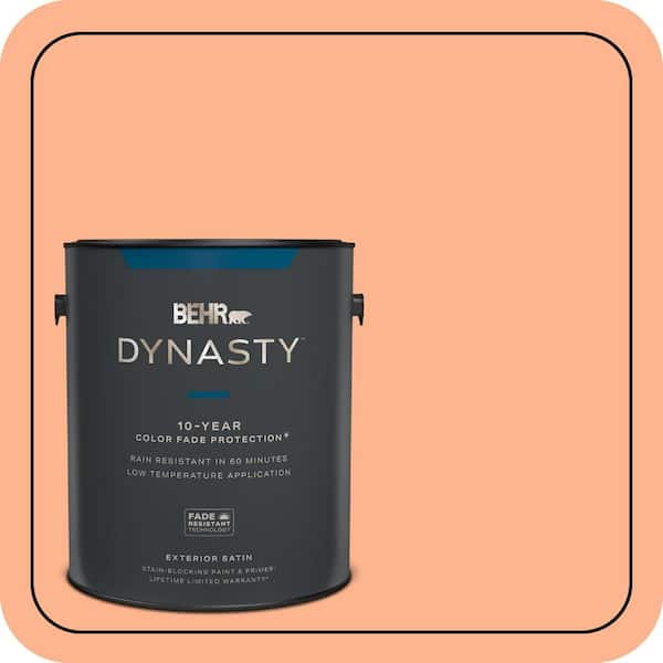 BEHR DYNASTY 1 gal. #230B-4 Desert Sunrise Satin Enamel Exterior Stain ...