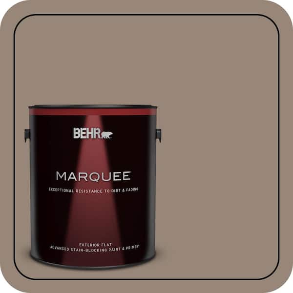 BEHR MARQUEE 1 gal. #PPU5-06A Light Truffle Flat Exterior Paint ...
