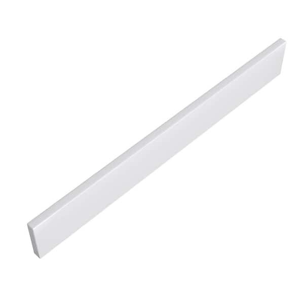 Getpro 60 in. White 2-Piece Solid Surface Vanity Backsplash Kit (2) 30 ...