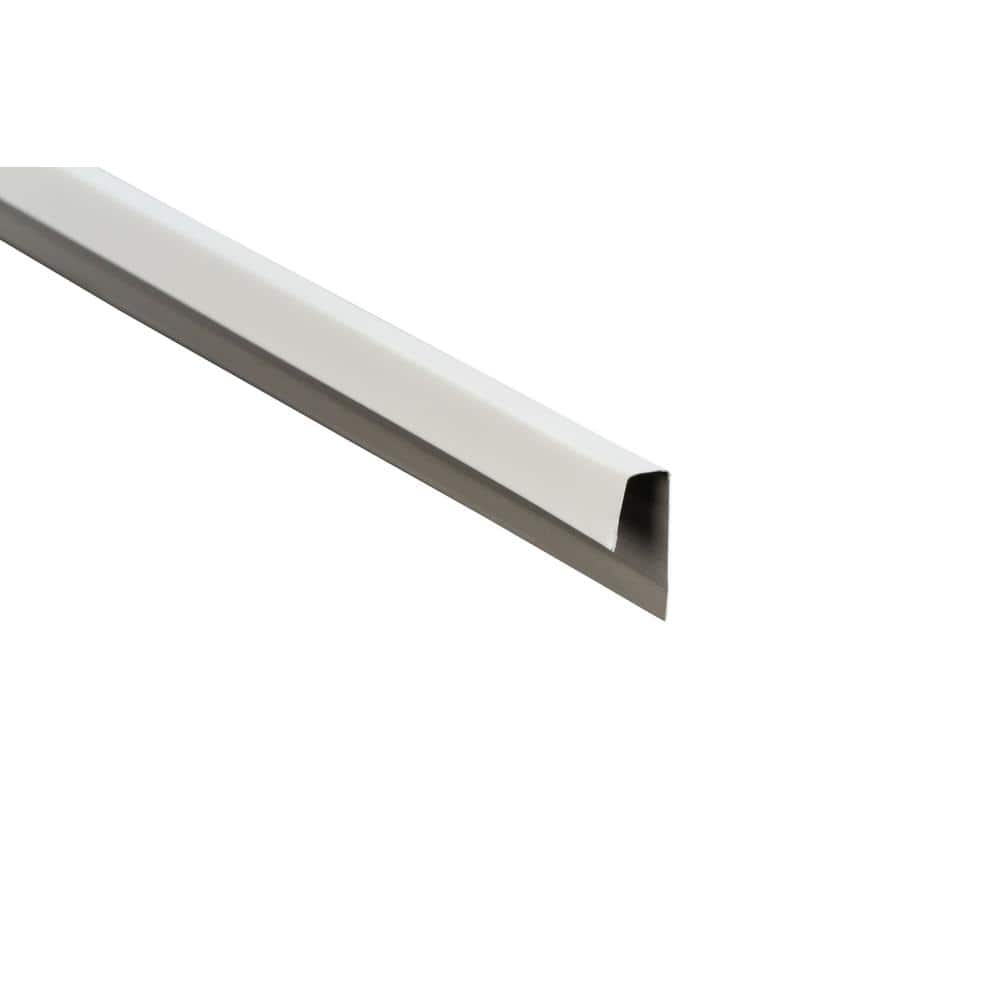 Gibraltar Building Products 12 ft. Birch White Aluminum Utility Trim UT ...
