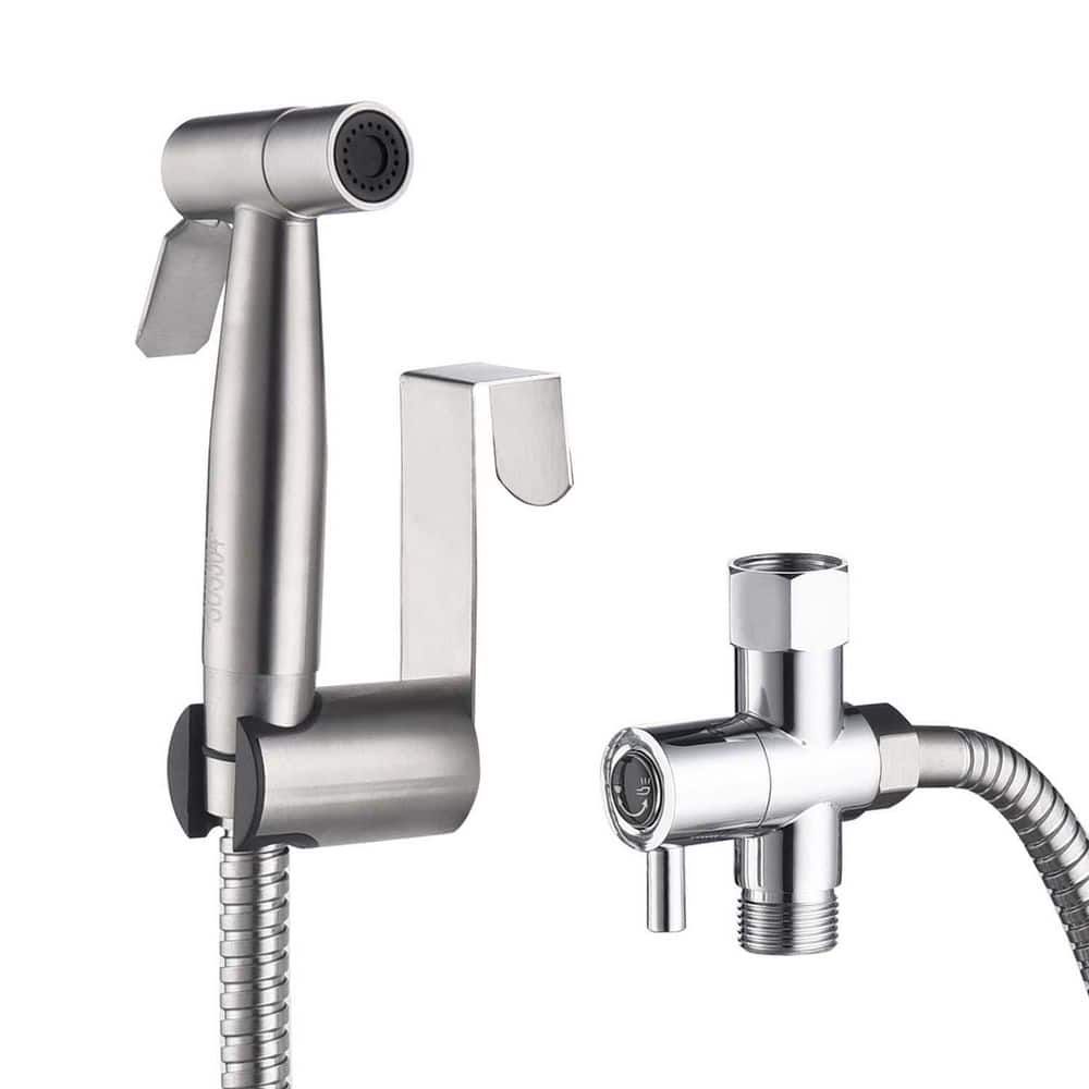 Satico Bidet Sprayer Bidet Attachment with Sprayer Holder, T-valve and ...