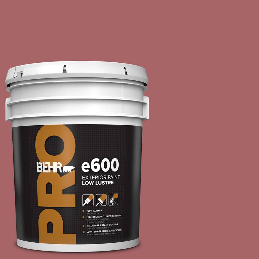 BEHR PRO 5 gal. #PPU1-06 Rose Marquee Low Luster Exterior Paint PR62305 ...